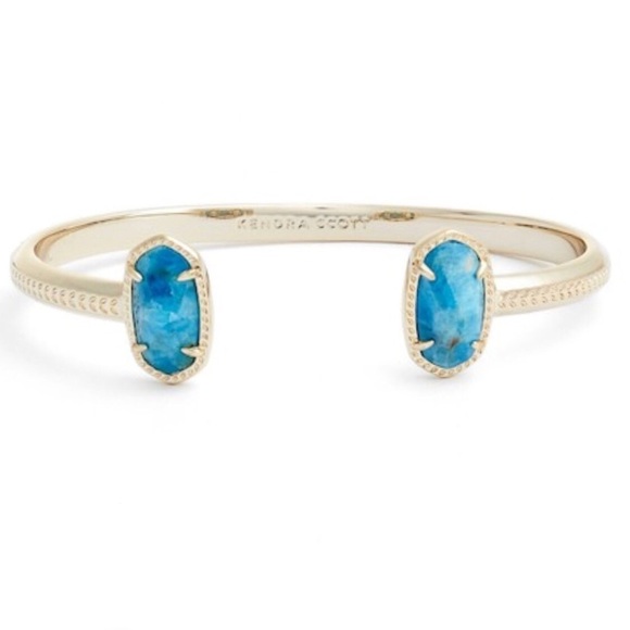 Kendra Scott | Jewelry | Kendra Scott Elton Aqua Cuff Bracelet | Poshmark